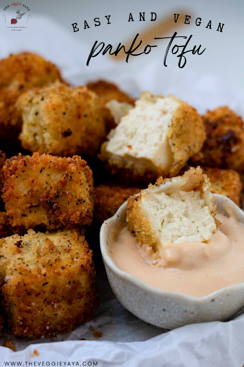 Crispy Panko Tofu Recipe - The Veggie YaYa