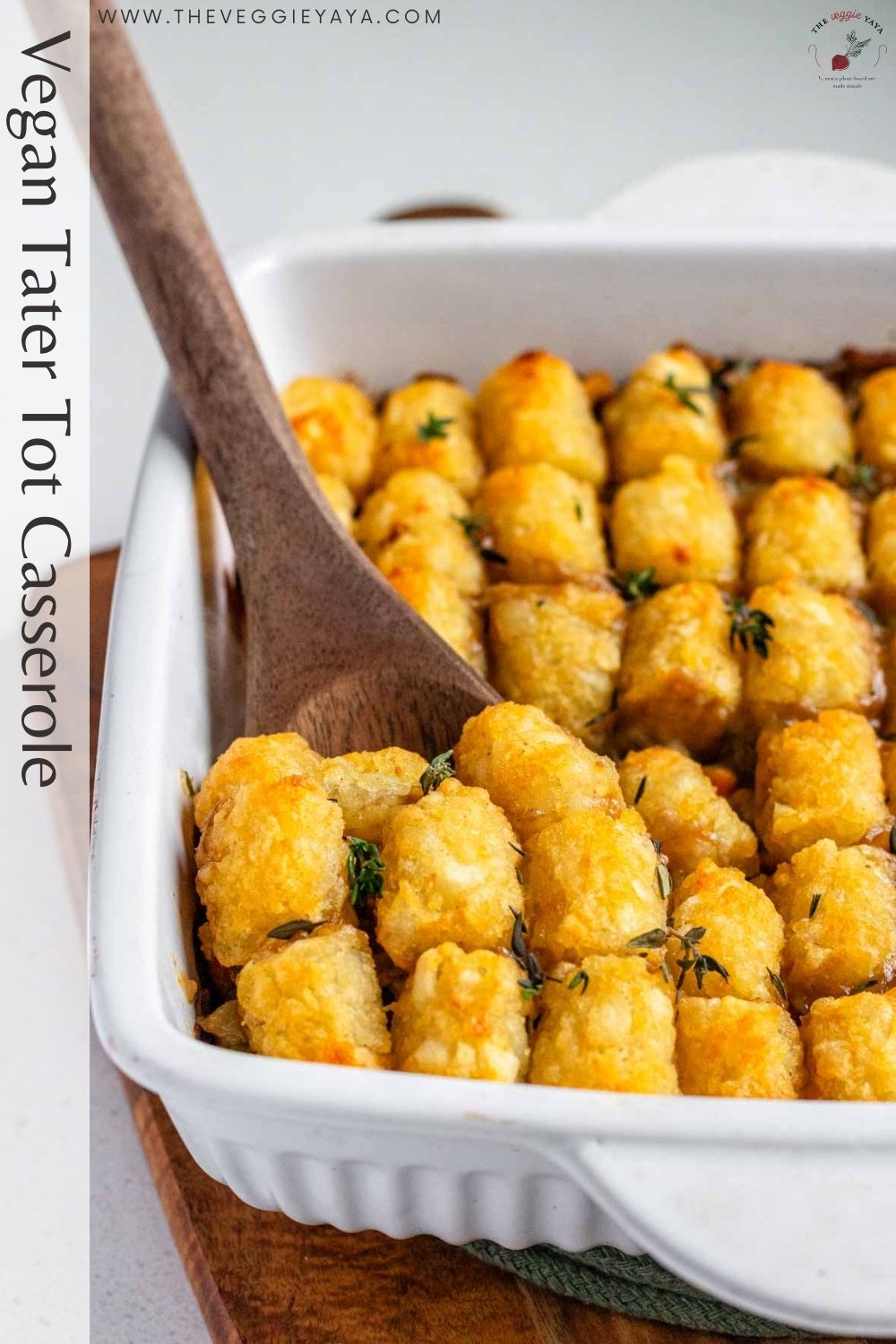 Vegan Tater Tot Casserole Recipe - The Veggie YaYa