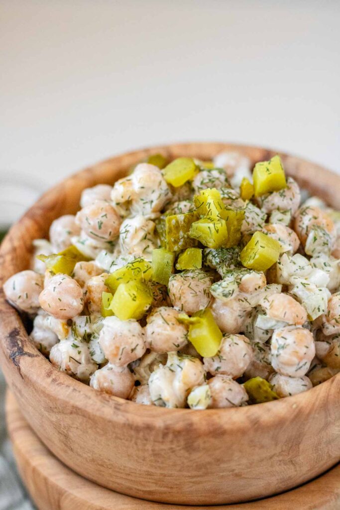 Easy Dill Pickle Chickpea Salad Recipe - The Veggie YaYa