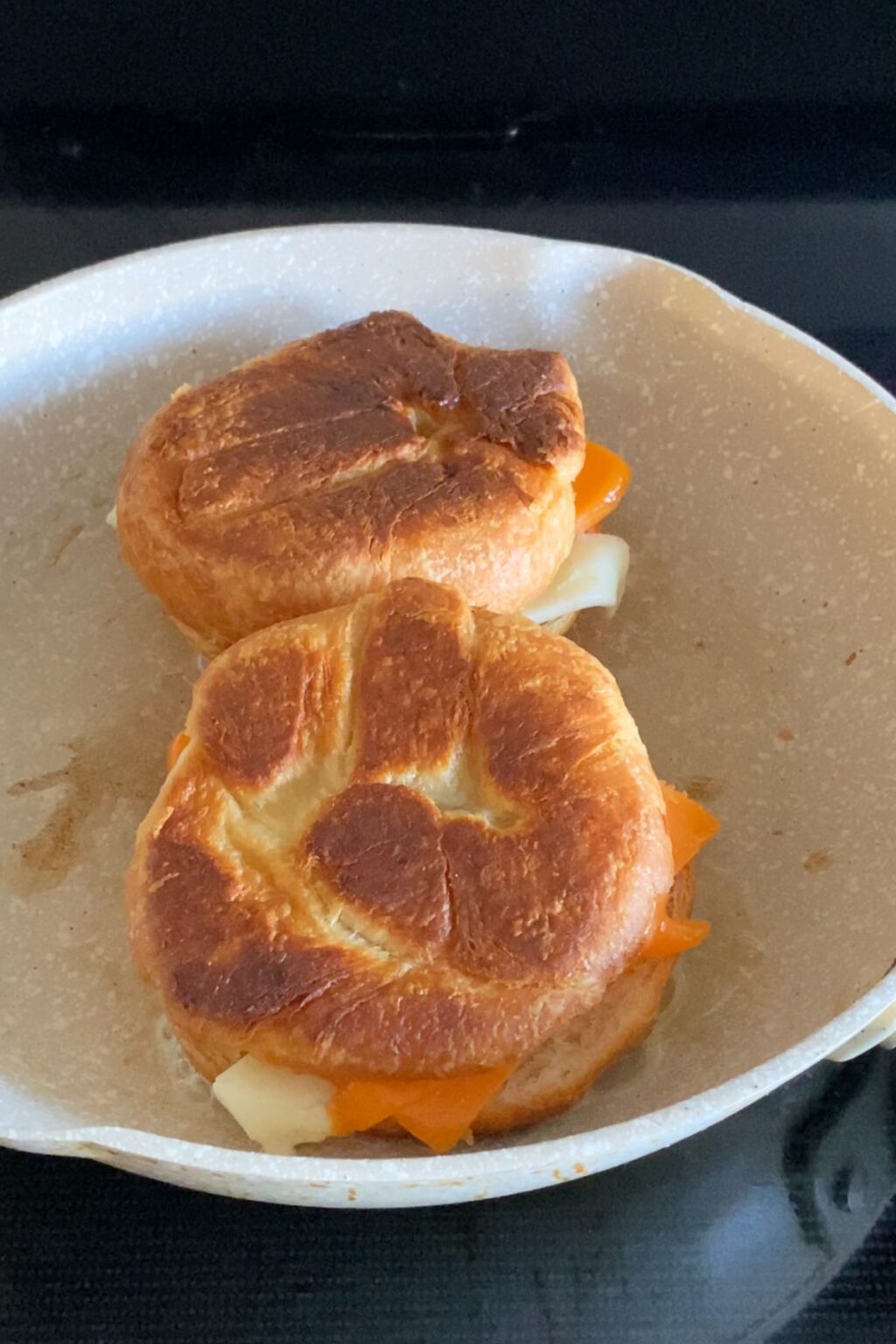 Buttery Croissant Grilled Cheese Recipe - The Veggie YaYa