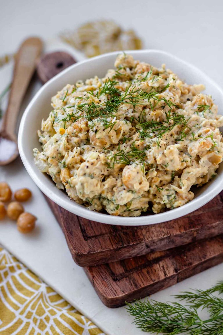 Creamy Chickpea Salad With Dill - The Veggie YaYa